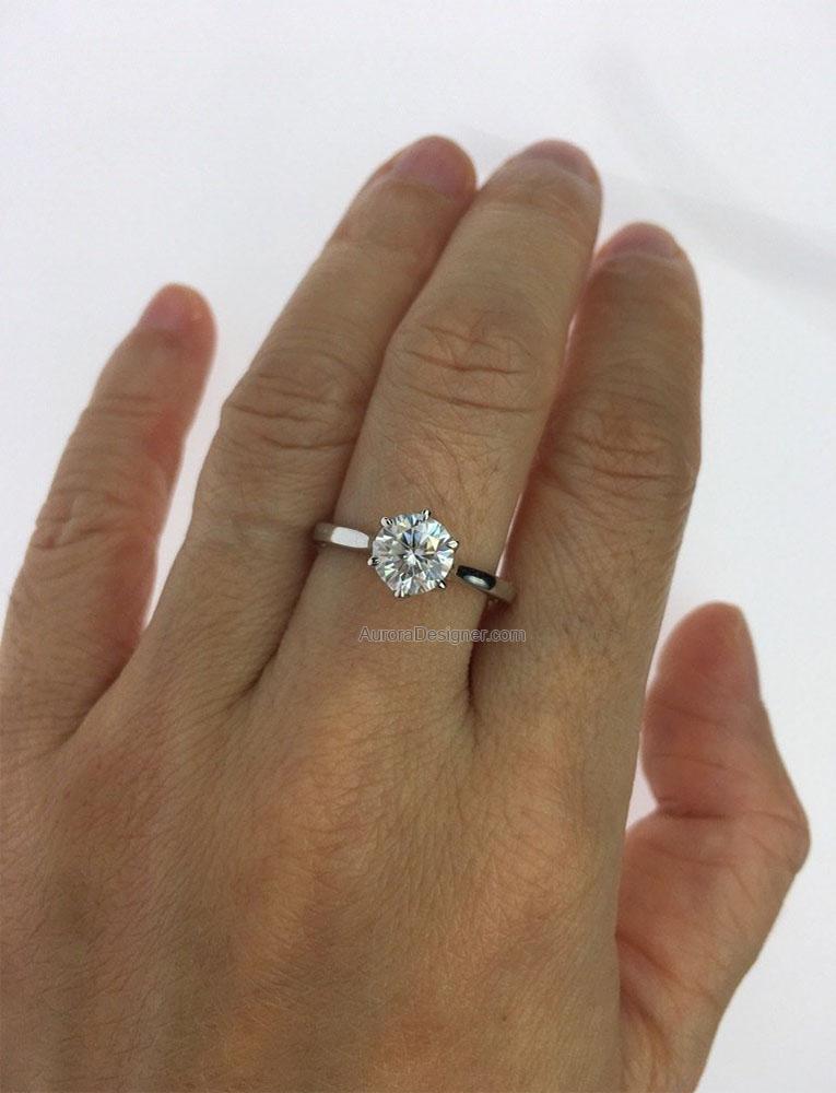 Aurora Designer - Ring Style - 6-Prong Tulip Basket Solitaire Setting ...