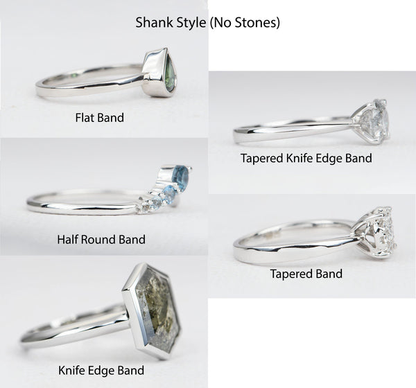 Aurora Designer - Ring Style - Three-Stone Setting for Round Oval Pear ...
