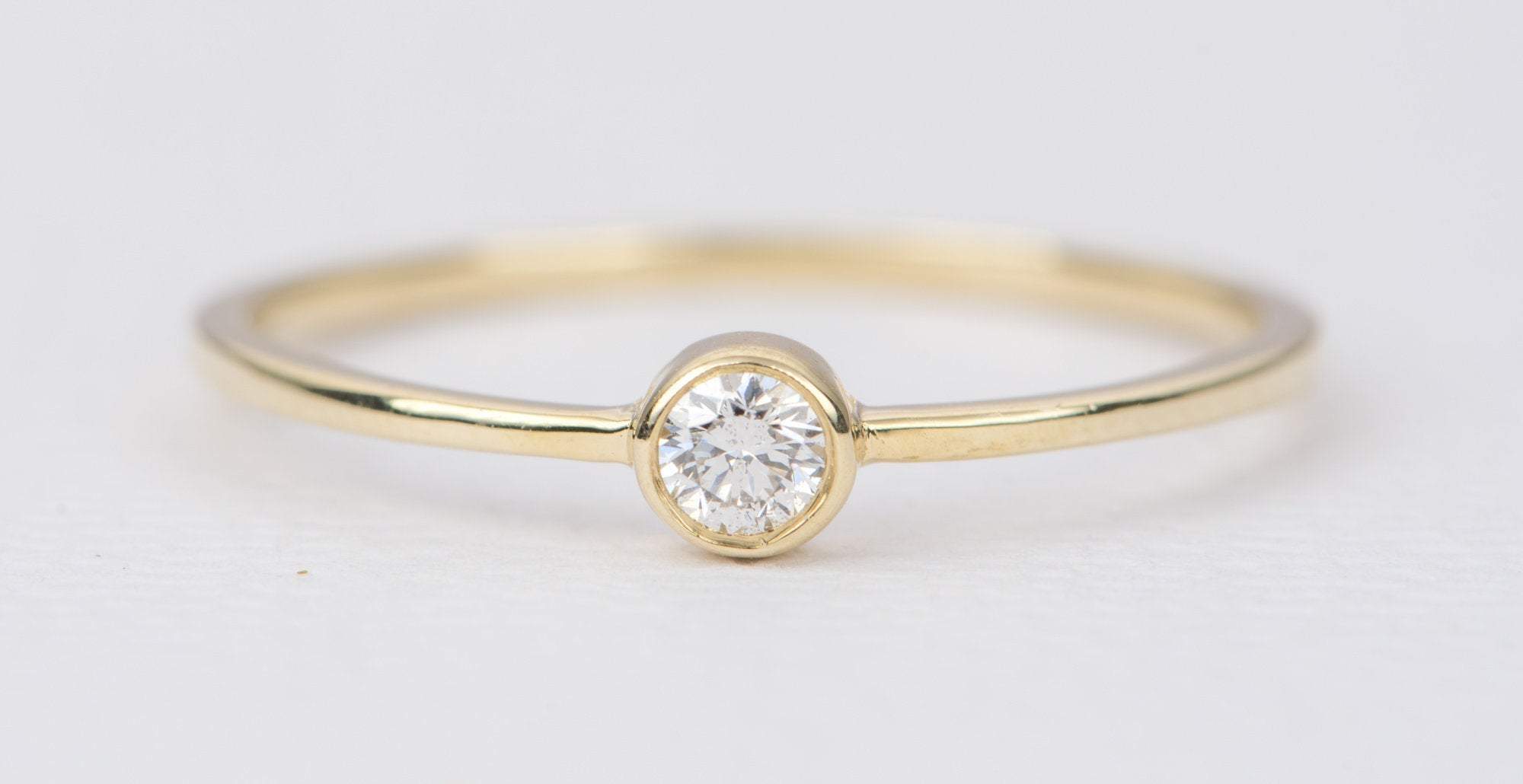 Engagement Simple Gold Rings