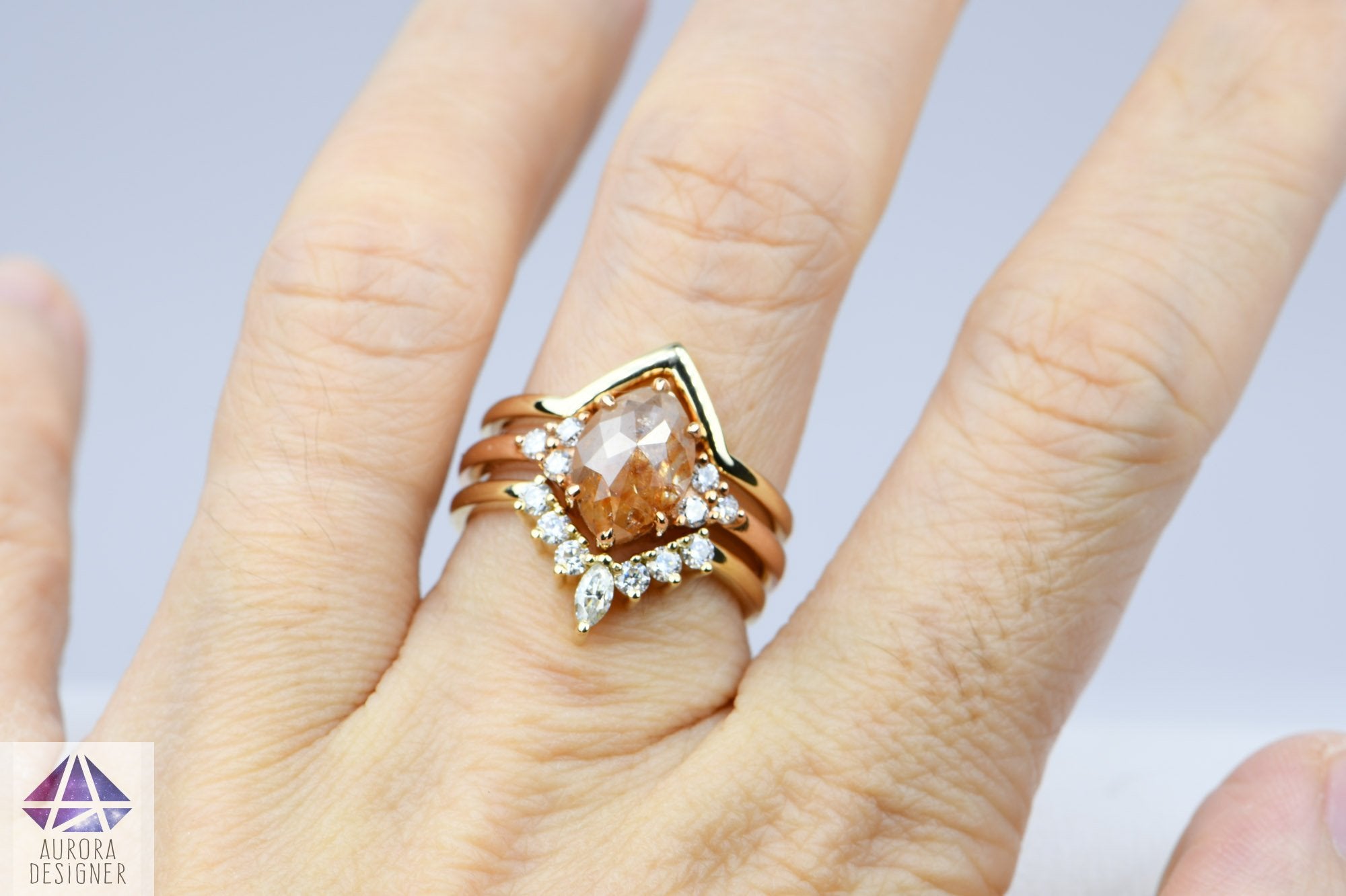 Aurora Designer - Wedding Band Style - 1.5mm Wide Plain Gold V-Shape ...